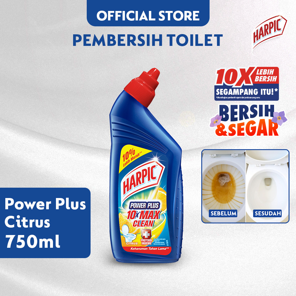 Jual Harpic Power Plus Citrus 750ml Bottle [Pembersih Toilet] | Shopee Indonesia
