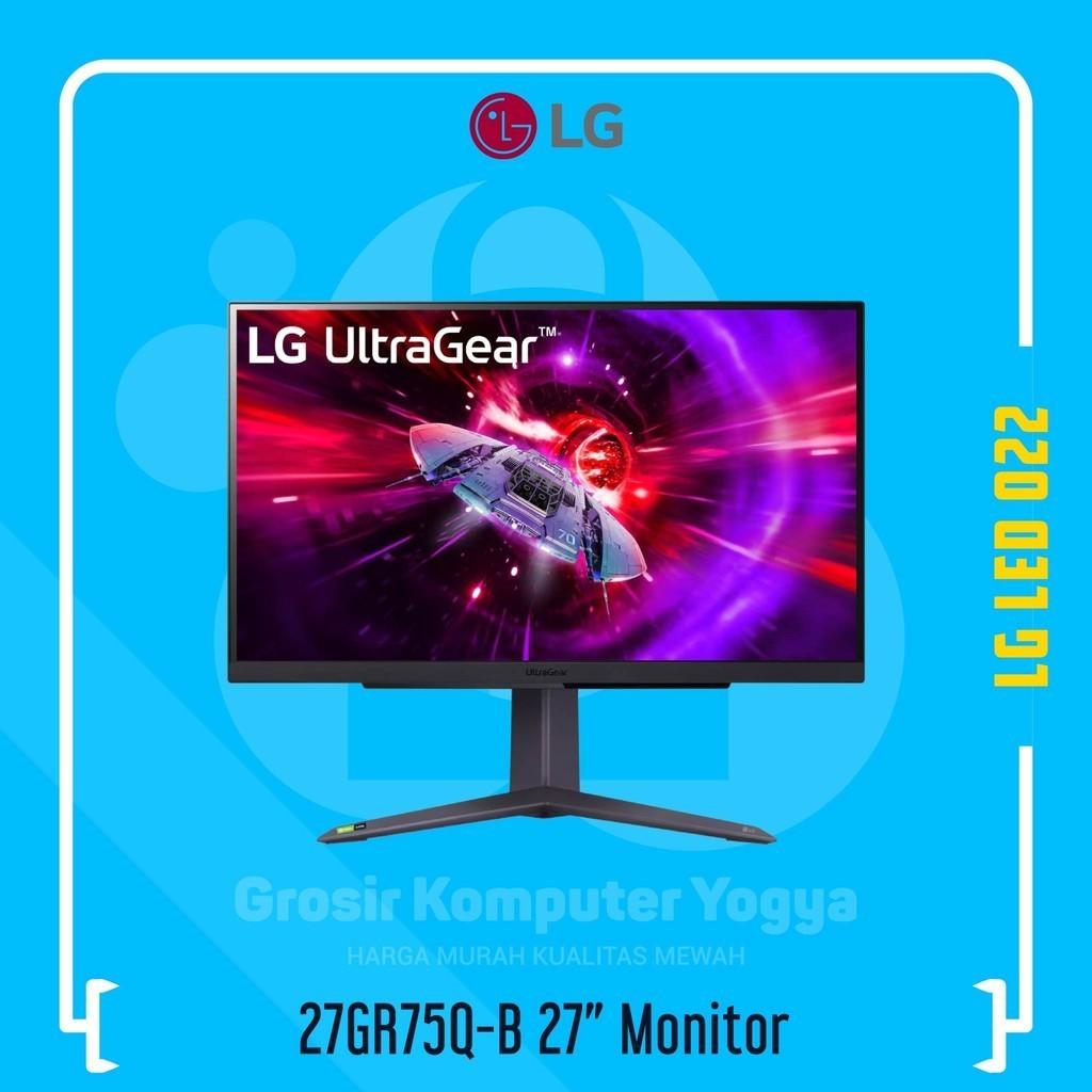 Jual LG 27GR75Q-B 27" UltraGear QHD 165Hz 1ms IPS Display Gaming ...