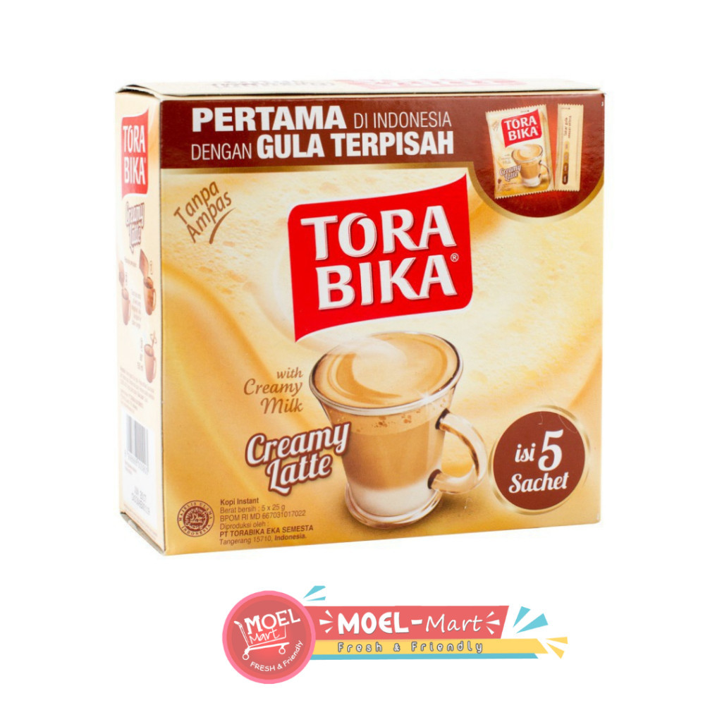 Jual TORABIKA Creamy Latte 5 Sachet x 25gr | Shopee Indonesia