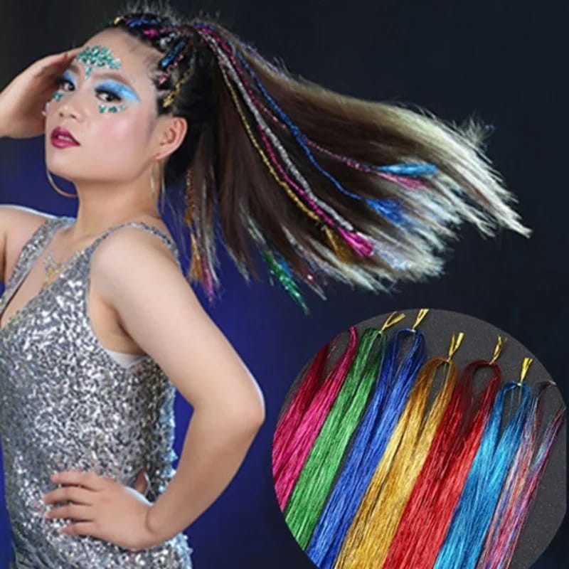 Jual Twinkle Hair Korean K-POP Rambut Palsu Highlight Mengkilap Glowing ...