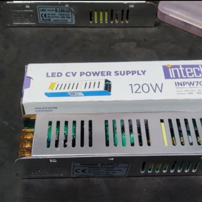 Jual Masih Tersedia! Adaptor Led Cv Intech Power Supply Inpw701 Psu 12 Volt 10Amper 120Watt ...