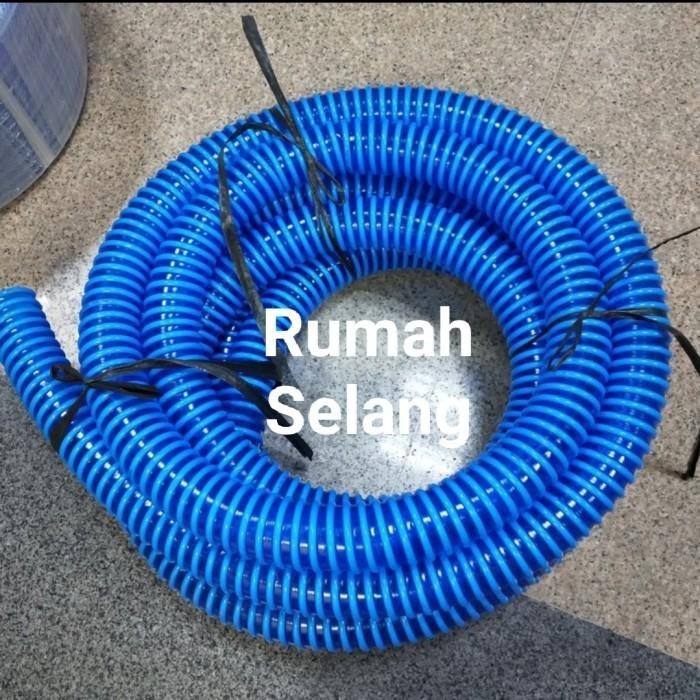 Jual Selang Spiral Hisap Biru 3 Inci / Selang Pompa Air Sedot Irigasi ...