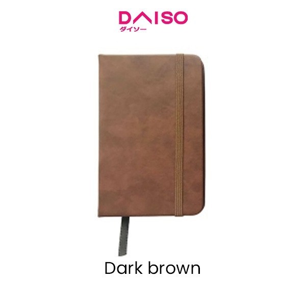 Jual Daiso PU Notebook -Artificial Leather - A6 Size- | Shopee Indonesia