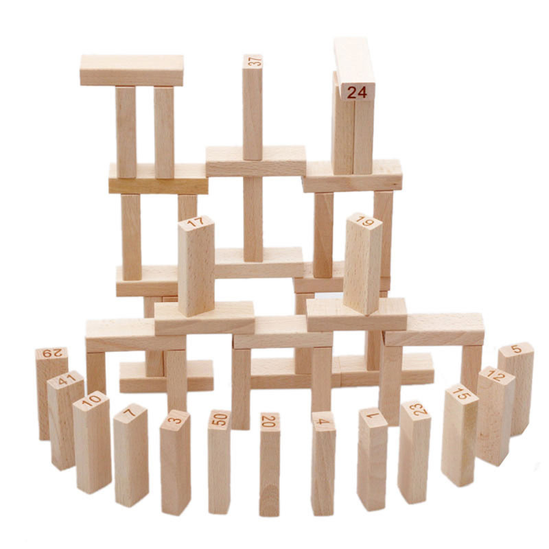 Jual STACKO BLOCKS Kayu Mainan Balok Susun Fun Party Game 51 Blocks ...