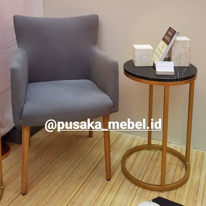 Jual Side Table Bulat Marmer Besi, Side Tabel Marmer Minimalis, Meja ...