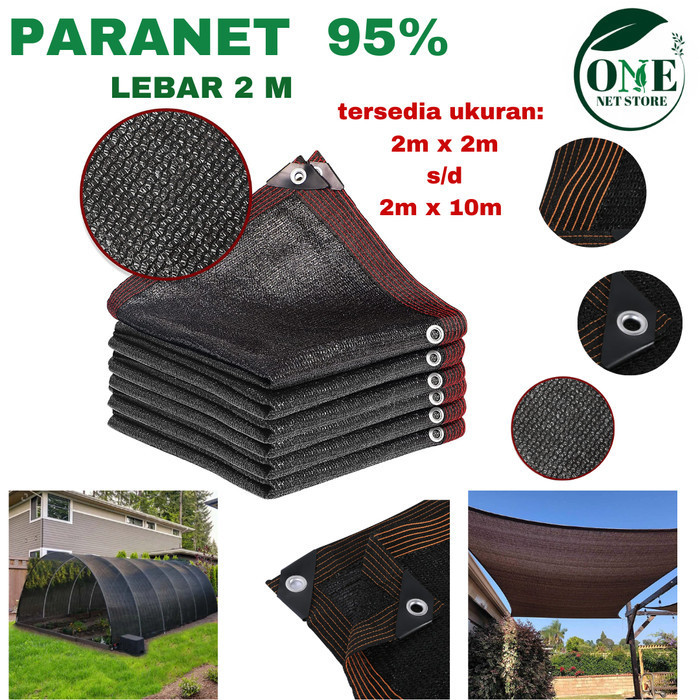 Jual Sunshade Net Paranet 95 % Ukuran 2 Meter ( Grade A ) | Shopee Indonesia