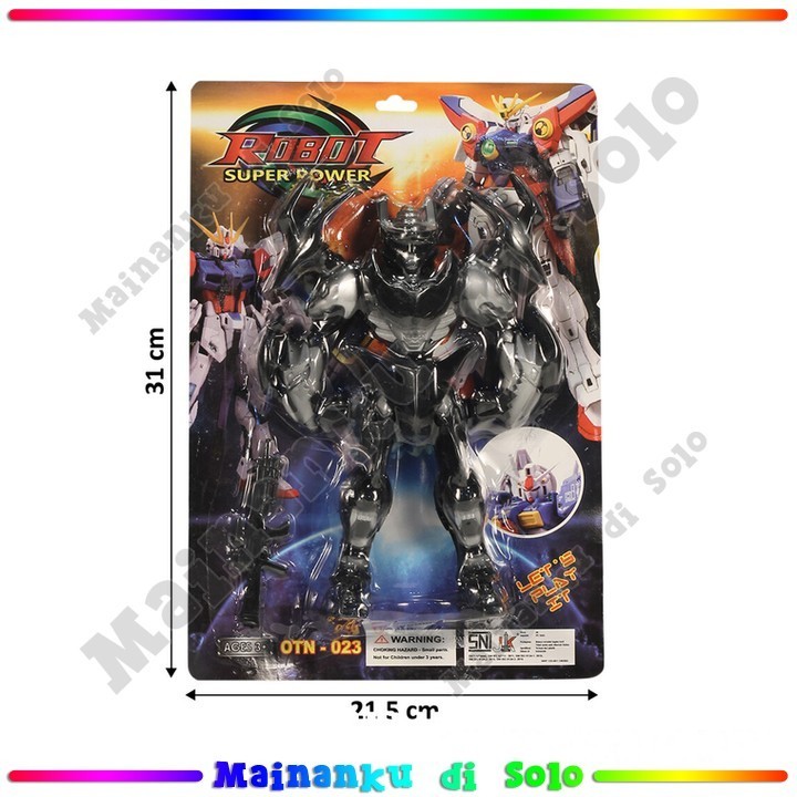 Jual Mainanku Robot Mirip Gundam Hitam Robot Super Power Mainan Anak ...