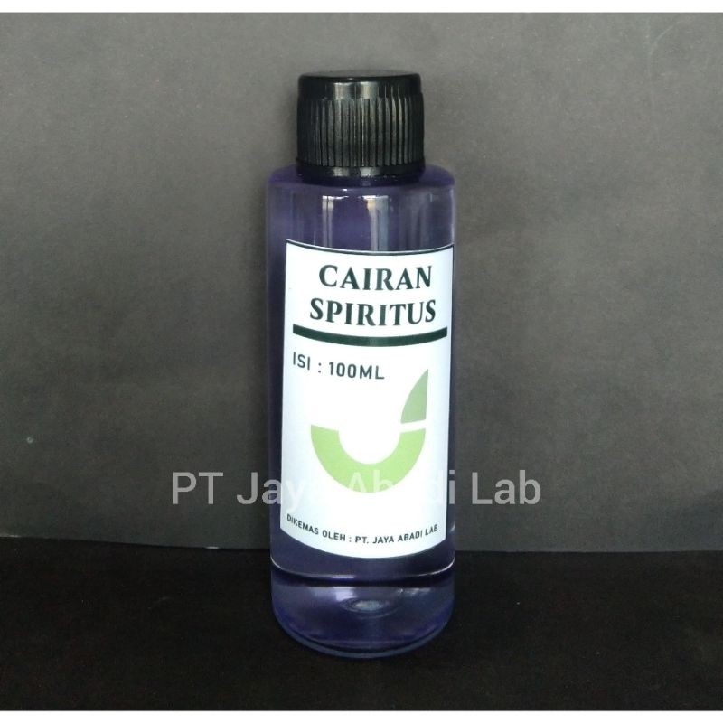 Jual Cairan spirtus spiritus botol 100 ml biru ungu bunsen alkohol ...