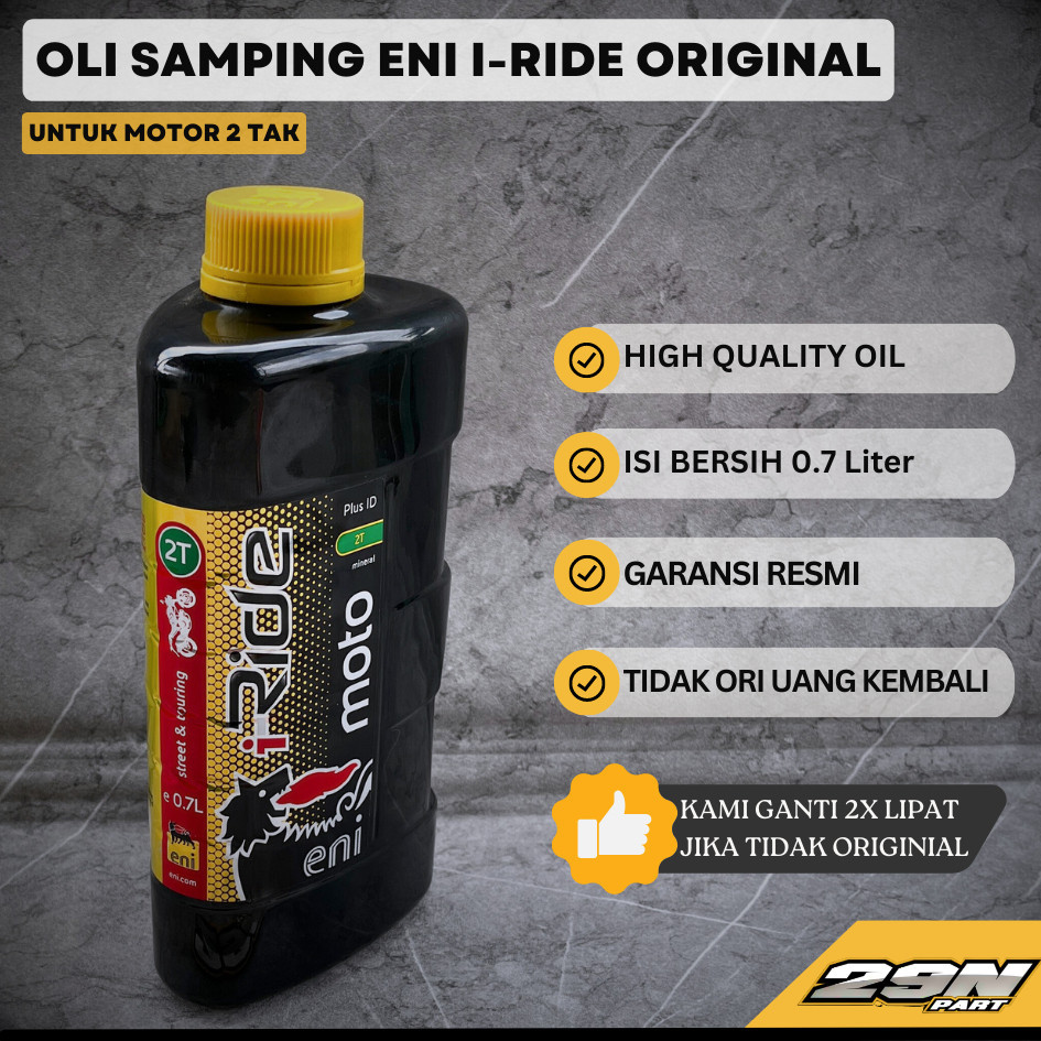 Jual Oli Samping 2T 2 Tak Eni i-Ride Moto Plus ID 700ML Original Agip ...