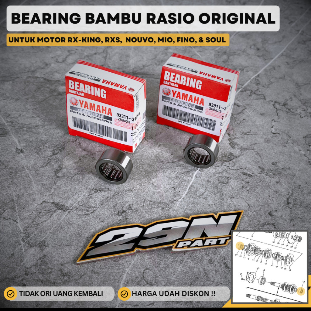 Jual BEARING LAHER BAMBU AS RASIO IXO RXKING RX KING RXK RX K 93311 ...