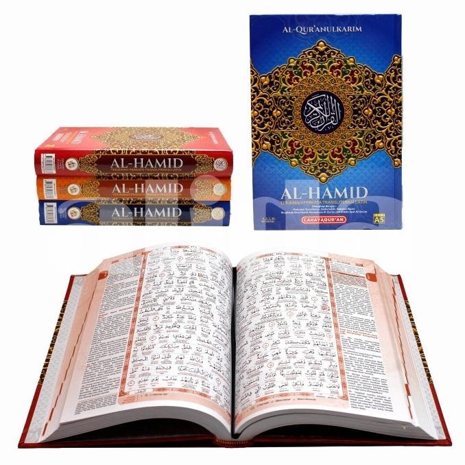 Jual Alquran Terjemah Perkata Latin Al-Hamid Uk BESAR A4 Al-Quran Alhamid | Shopee Indonesia