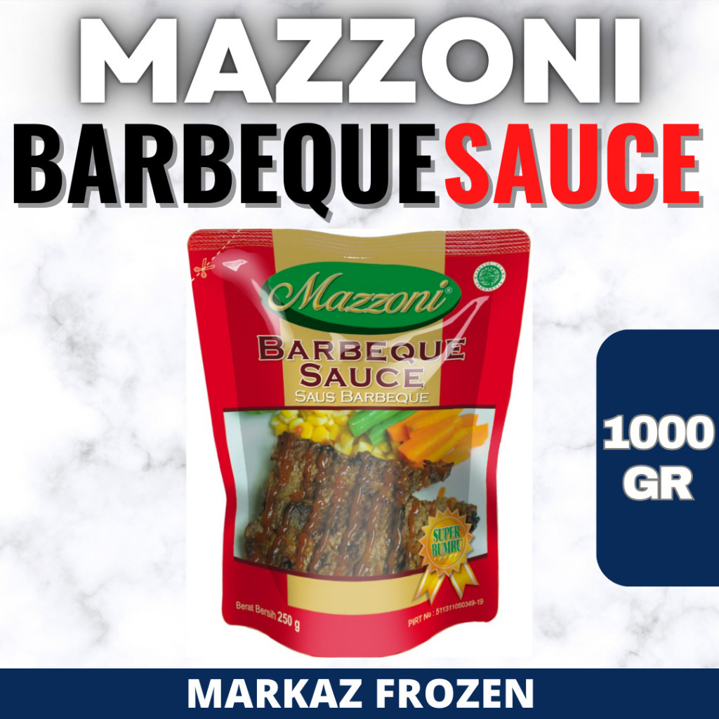 Jual MAZZONI SAUS BARBEQUE 1KG (6/Q) | Shopee Indonesia