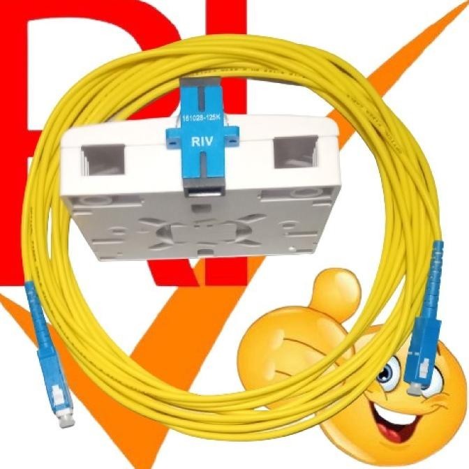 Jual Extension Kabel Fo Ont Patch Cord Sc-Sc Upc Adapter Roset Fiber ...