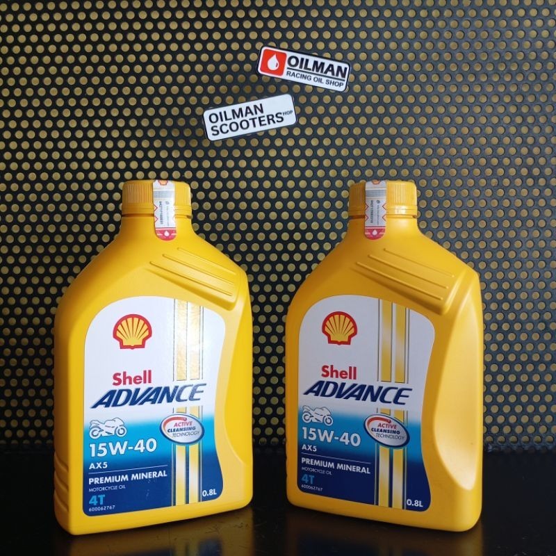 Jual Oli mesin Shell Advance 15W-40 Premium Mineral | Shopee Indonesia
