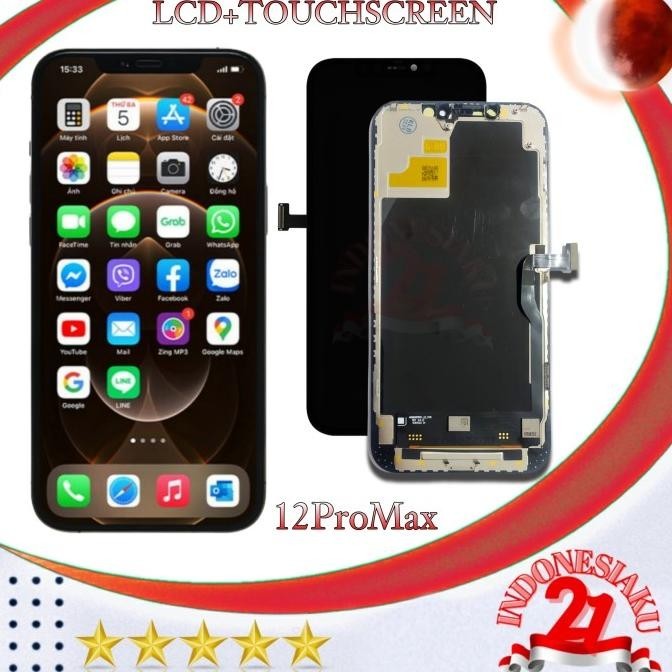 Jual lcd touchscreen 12 pro max incell jk new black garansi | Shopee ...