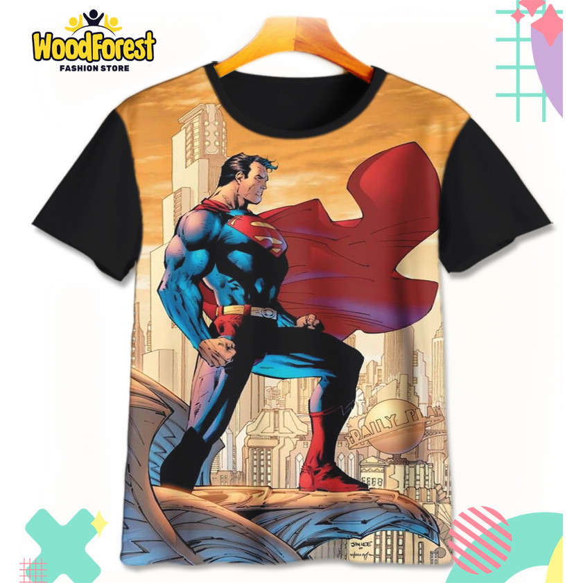 Jual Kaos Anak Superman v5 Baju Anak Karakter Superhero Superman 3D ...