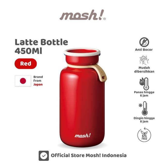 Jual Mosh Bottle Latte Tumbler - Botol Minum Termos Stainless 450ML ...