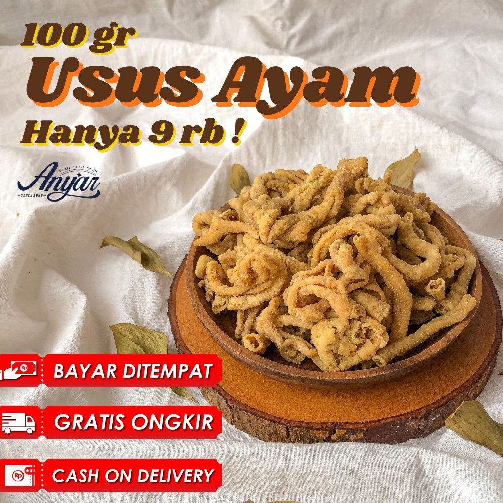 Jual Keripik Usus Ayam Krispi Renyah @100gr (NEW) | Shopee Indonesia