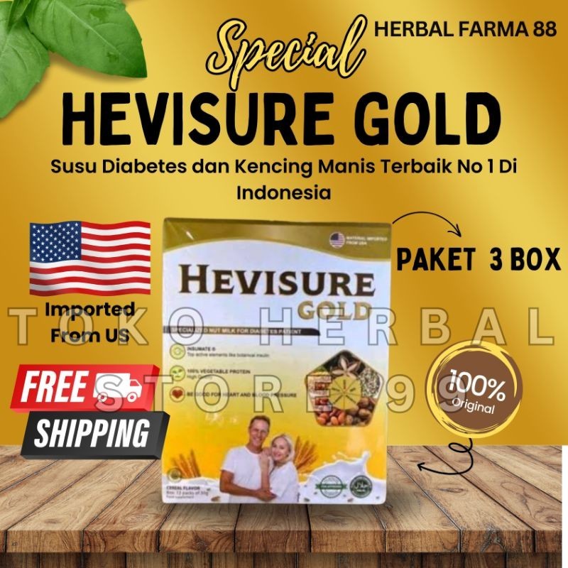 Jual Hevisure Gold Susu Diabetes Dan Kencing Manis Original | Shopee ...