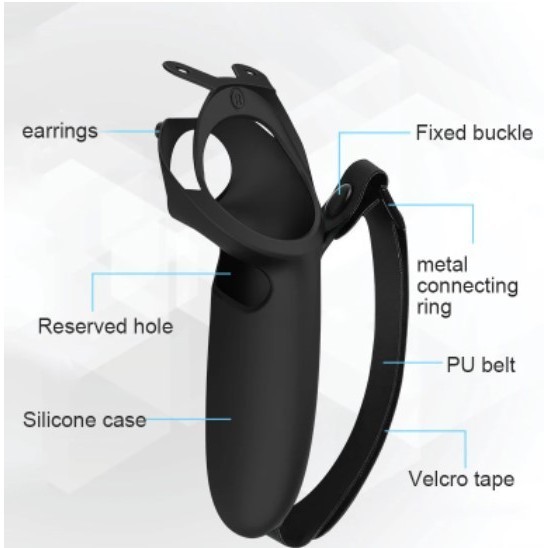 Jual Extended Grip Protector For Oculus Quest 2 Vr Controller Silicon ...