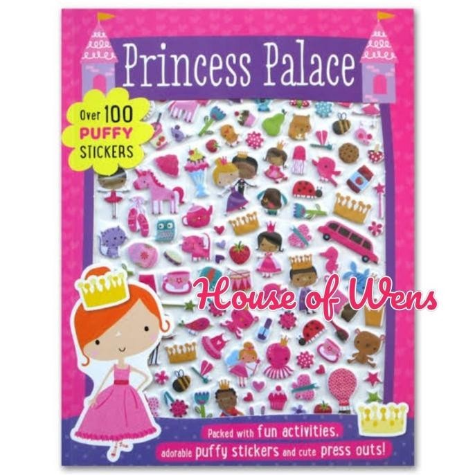 Jual Puffy Princess Palace Stickers Original - Buku Stickers Princess ...