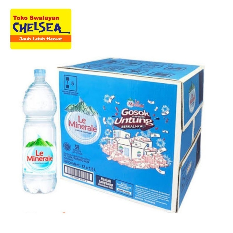 Jual Le Minerale 1500ml 1 dus/ air minum mineral/ mayora | Shopee Indonesia