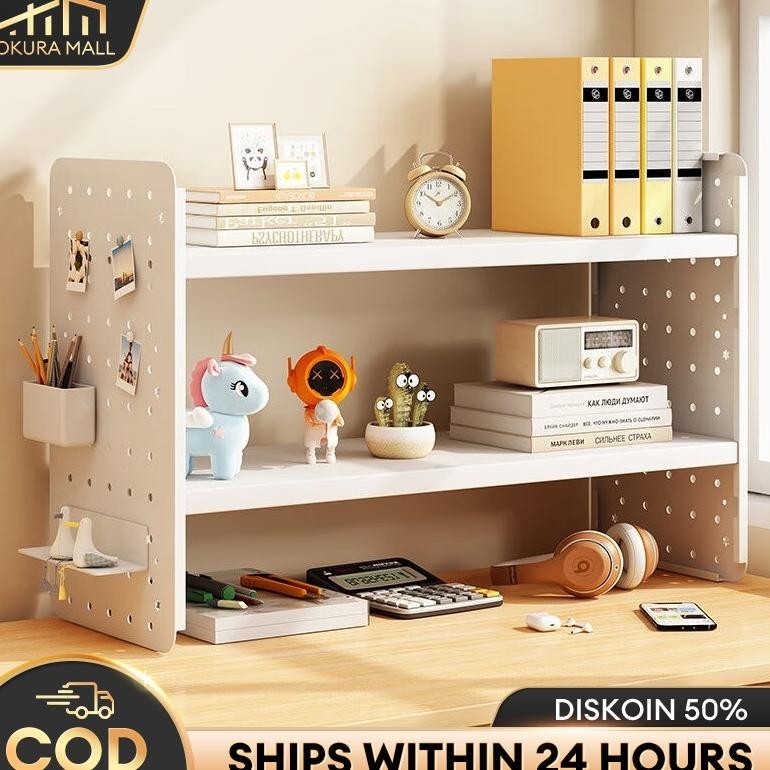 Jual Rak Buku Meja Dinding Minimalis Rak Serbaguna Desktop Rak Buku ...