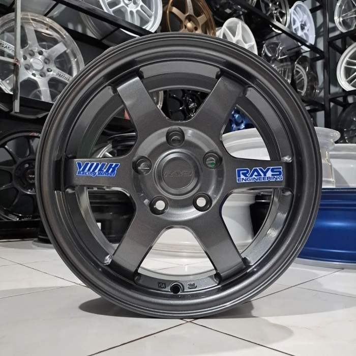 Jual velg racing r15 TE37 PCD 5X114 RING 15 Ertiga lx7 grandmax Innova ...