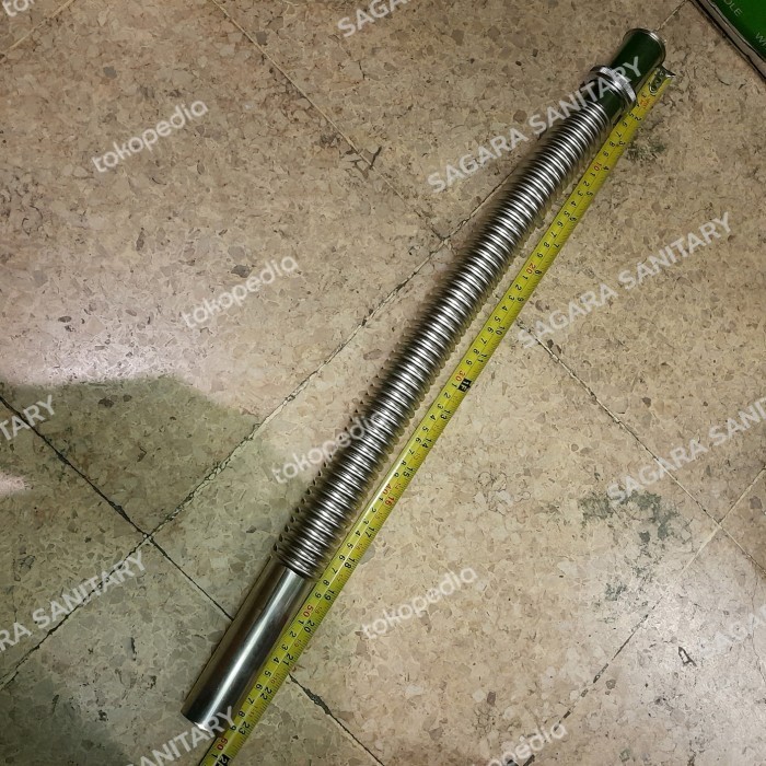 Jual pipa selang wastafel stainless anti tikus / pipa bak cuci piring ...