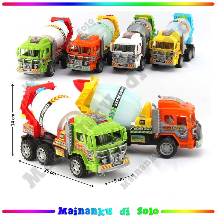 Jual New Mainan Anak Truk Konstruksi Truk Molen Tronton Friction Super ...