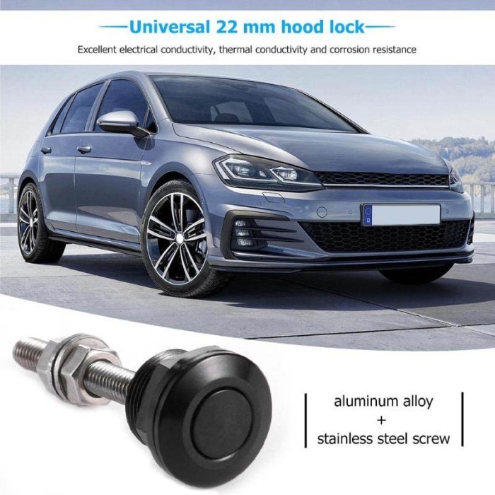 Jual Hood Lock Clip Car,Bumper Latch Kit,Push Button Quick Release ...