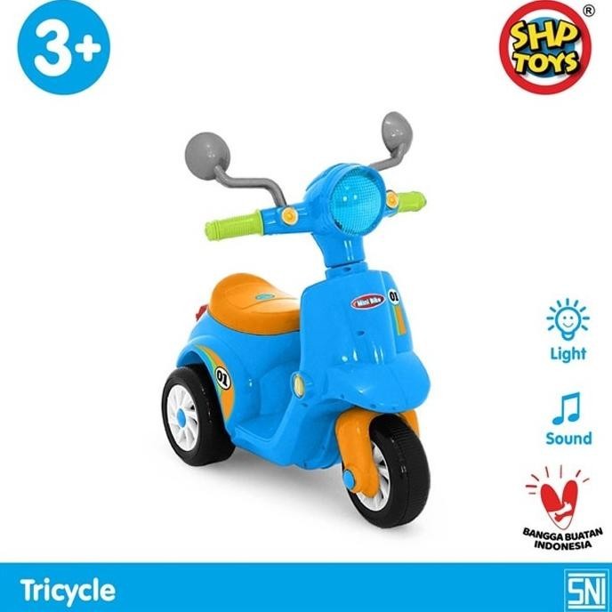 Jual Mainan Motor Anak Dorong Vespa Mini Bike SHP 691 Ride On JS ...