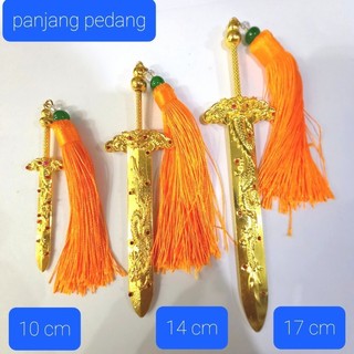 Jual PEDANG TUJUH BINTANG MOTIF NAGA EMAS UNTUK SENJATA PATUNG DEWA ...