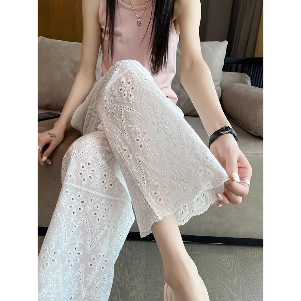 Jual Celana Kaki Lebar Lurus Sempit Ramping Longgar Wanita Celana Crop ...