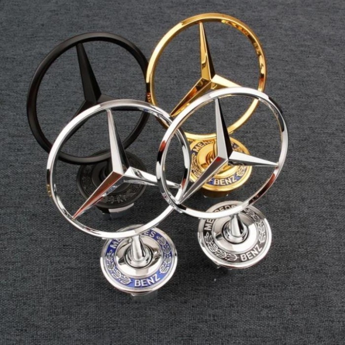 Jual Logo Kap Mesin Mercedes Benz/Emblem Logo Kap Mercedes | Shopee ...