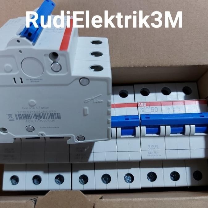 Jual Mcb 3 Phase Abb 50A Asli Pln | Shopee Indonesia