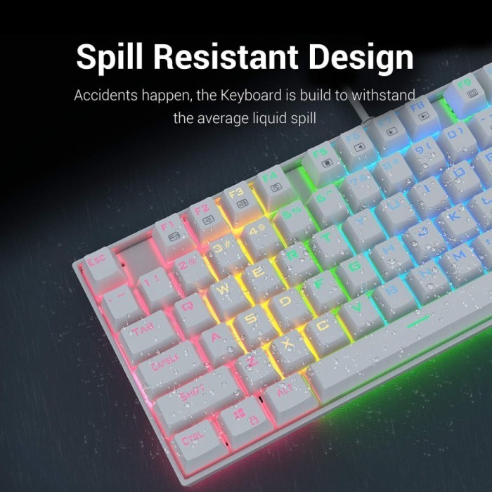 Jual Redragon Keyboard Gaming Mechanical Tkl White Rgb Kumara K552W-Rgb ...