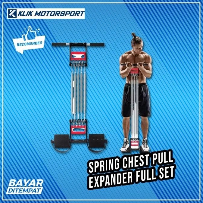 Jual Alat Olahraga Rumah Fitness Gym Portable Otot Bisep Spring Chest ...
