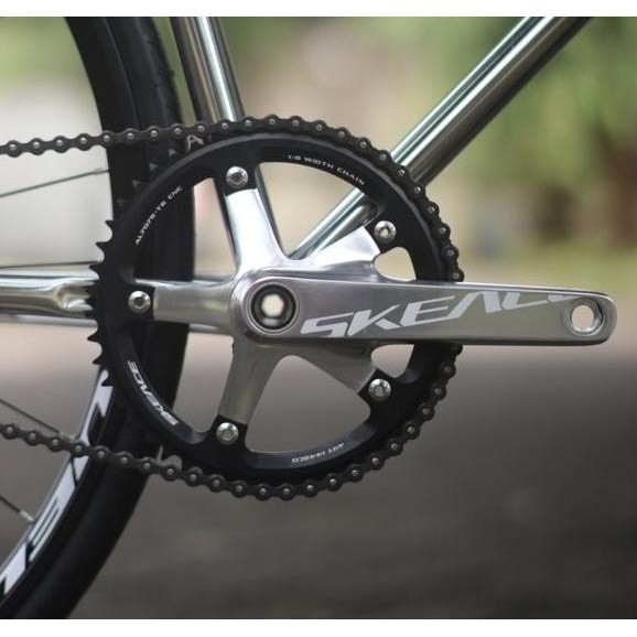 Jual Skeace 2021 Hollowtech Black - Silver 49T - 48T Crank Set | Shopee ...