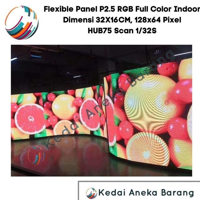 Jual Flexible Fleksibel Panel Modul LED P2.5 Videotron SMD RGB Indoor ...