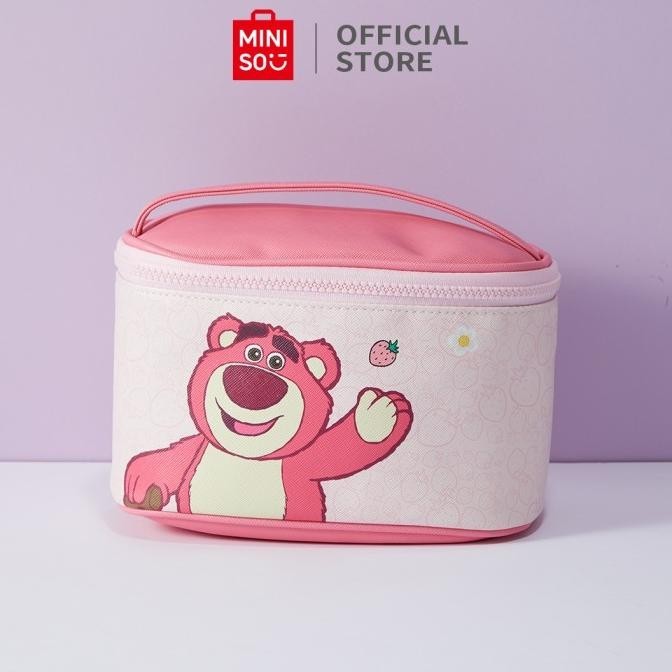 Jual MINISO Lotso Pouch Make Up Aesthetic Besar Pouch Kosmetik Cosmetic ...