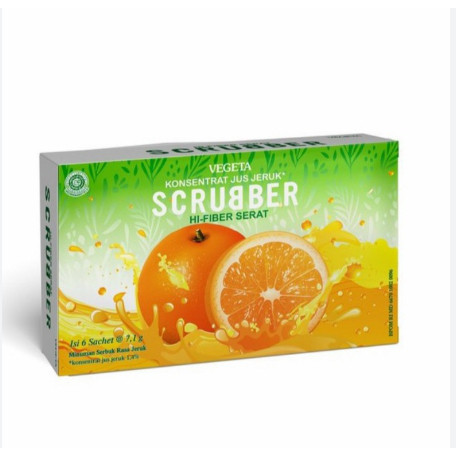 Jual VEGETA SCRUBBER 6SACH @7,1gr 1BOX (HI-FIBER SERAT) | Shopee Indonesia