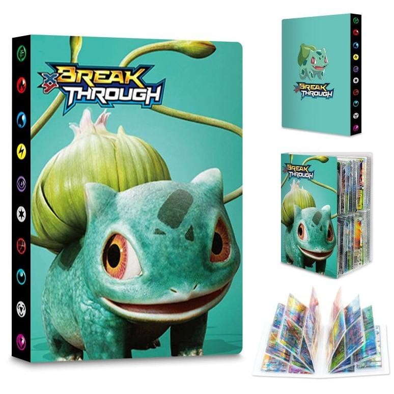 Jual Oh34 240 Pcs Kartu Pokemon Map Album 4 Slot Penyimpanan Koleksi ...