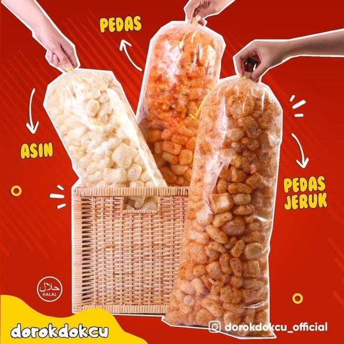 Jual Dorokdokcu Kerupuk Rambak Kulit Sapi Guling Kemasan 1 Bal (500 Gr ...
