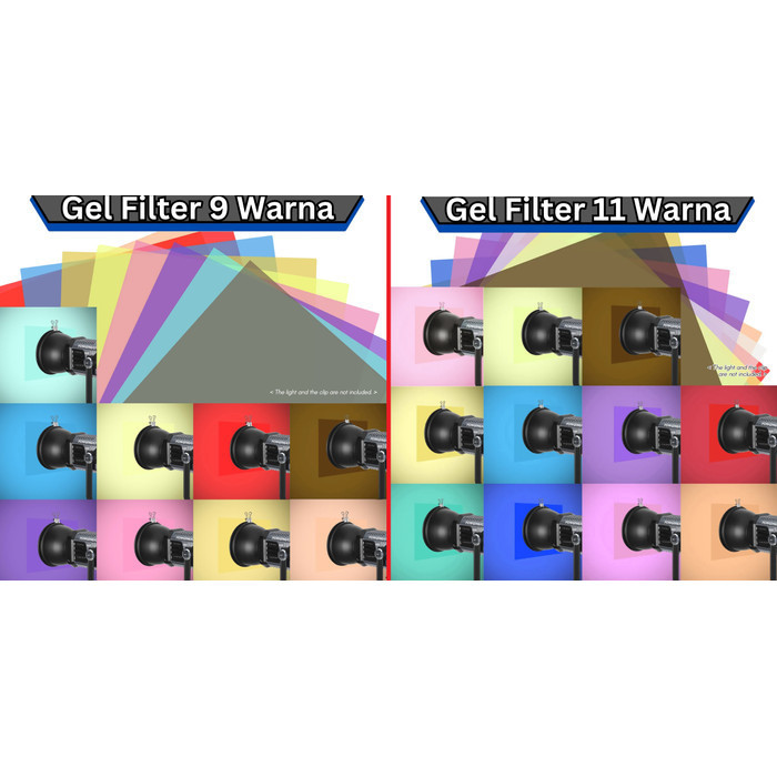 Jual Gel Filter Warna Cahaya, Foto Flash Speedlite Video Light Color ...