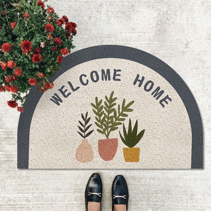 Jual Keset Outdoor Depan Pintu Masuk Keset Welcome Aesthetic Minimalis ...