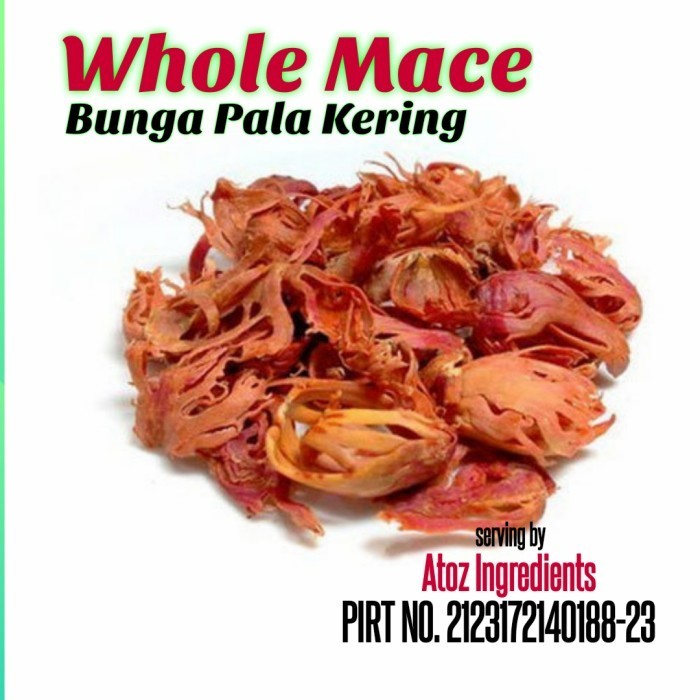 Jual Adlian Mace Whole 250Gram / Bunga Pala Utuh 250Gram | Shopee Indonesia