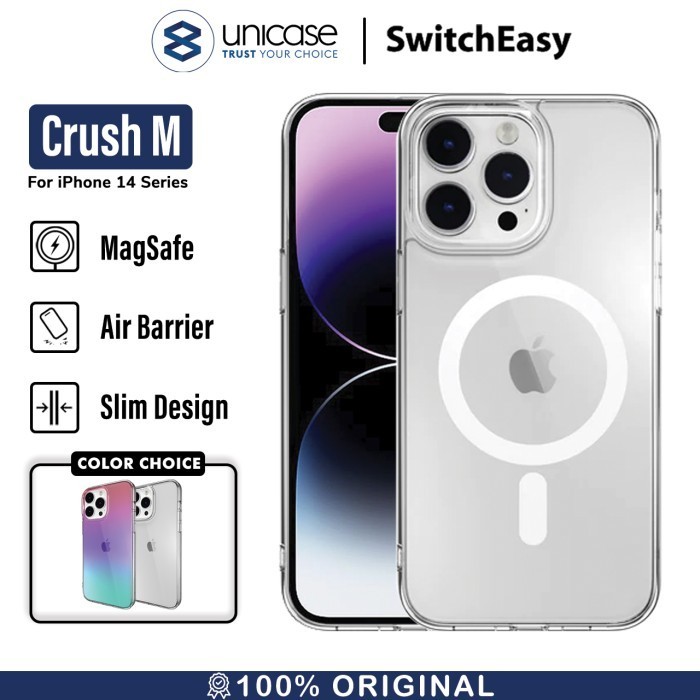 Jual Case iPhone 14 Pro Max Plus SwitchEasy Crush MagSafe Clear Slim Casing | Shopee Indonesia