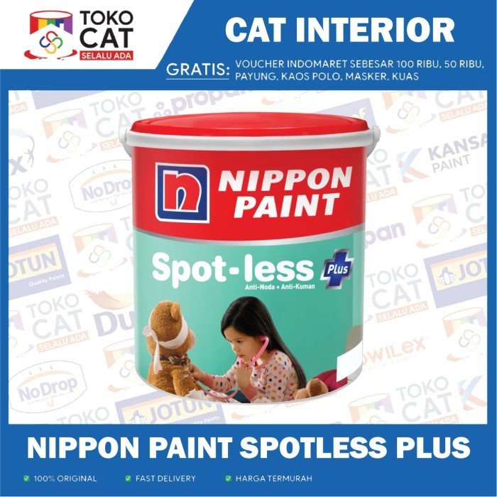 Jual Cat Tembok Interior | Nippon Spotless Plus Anti Noda (Bisa Request ...