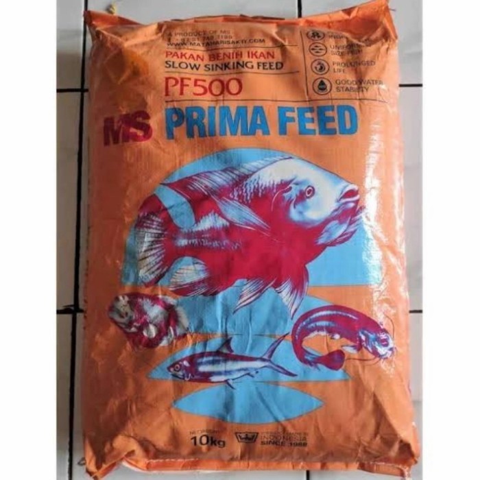 Jual PAKAN IKAN PRIMA FEED PF500 1 KARUNG(10KG) | Shopee Indonesia